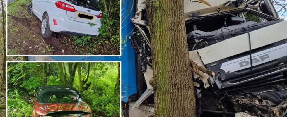 Shocking pictures show deadly carnage of ‘UK’s most dangerous’ road ...